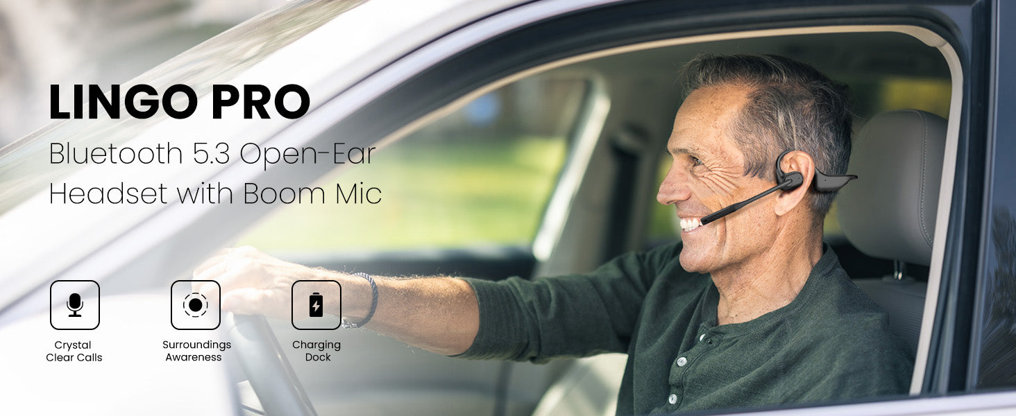 Open Ear Headphones with Mic | Avantalk Lingo N21